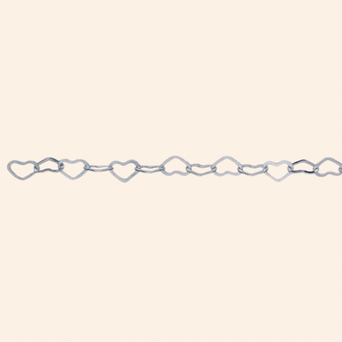 Base Silver Heart Chain – Ocean Creations