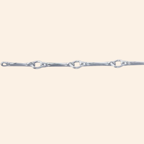 Base Silver Hammered Bamboo Chain – Ocean Creations