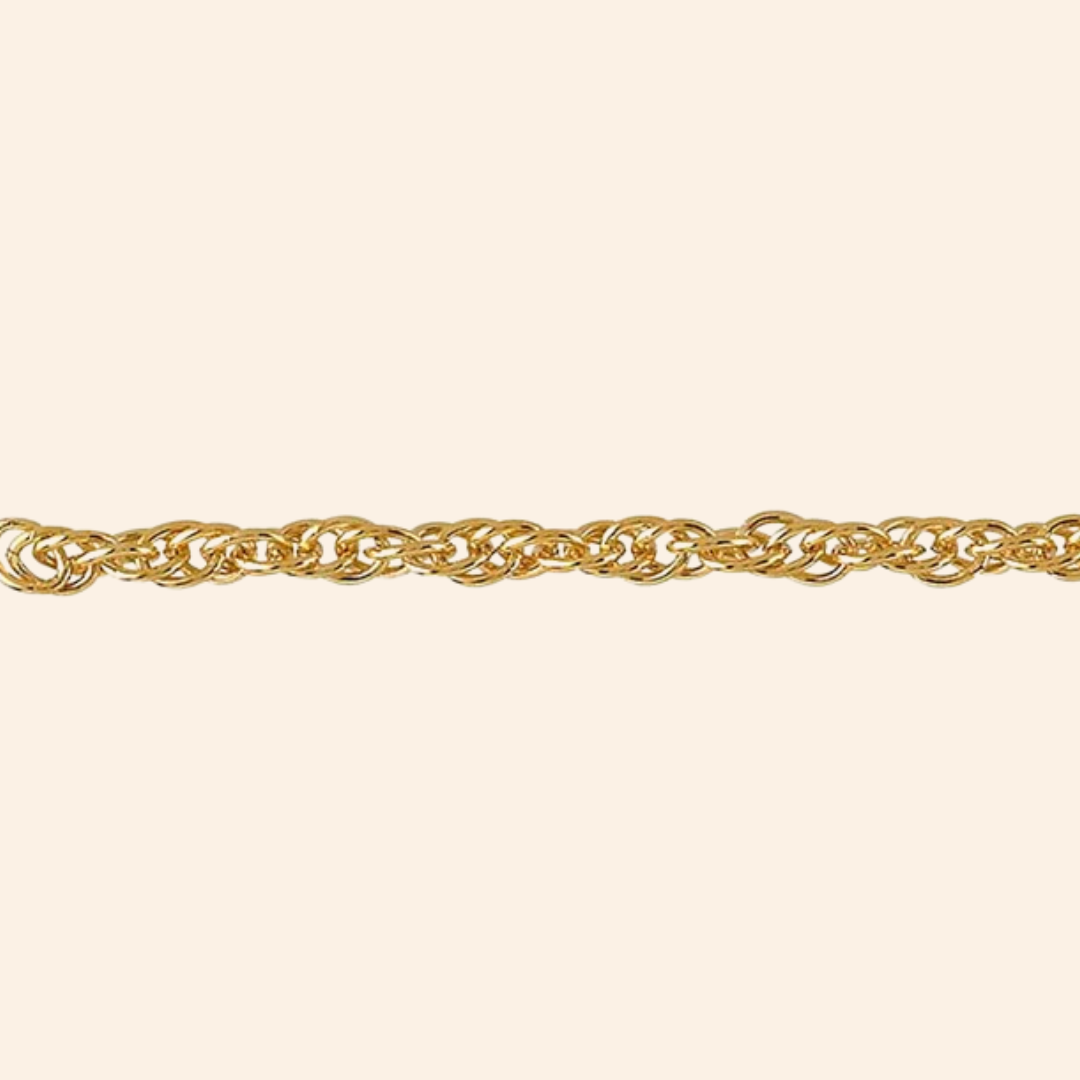 Base XL Bubble Rope Gold Chain – Ocean Creations